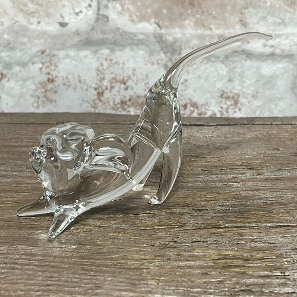 Art | Glass Mouse Figurine Vintage Clear Glass Made In Taiwan 197s ...